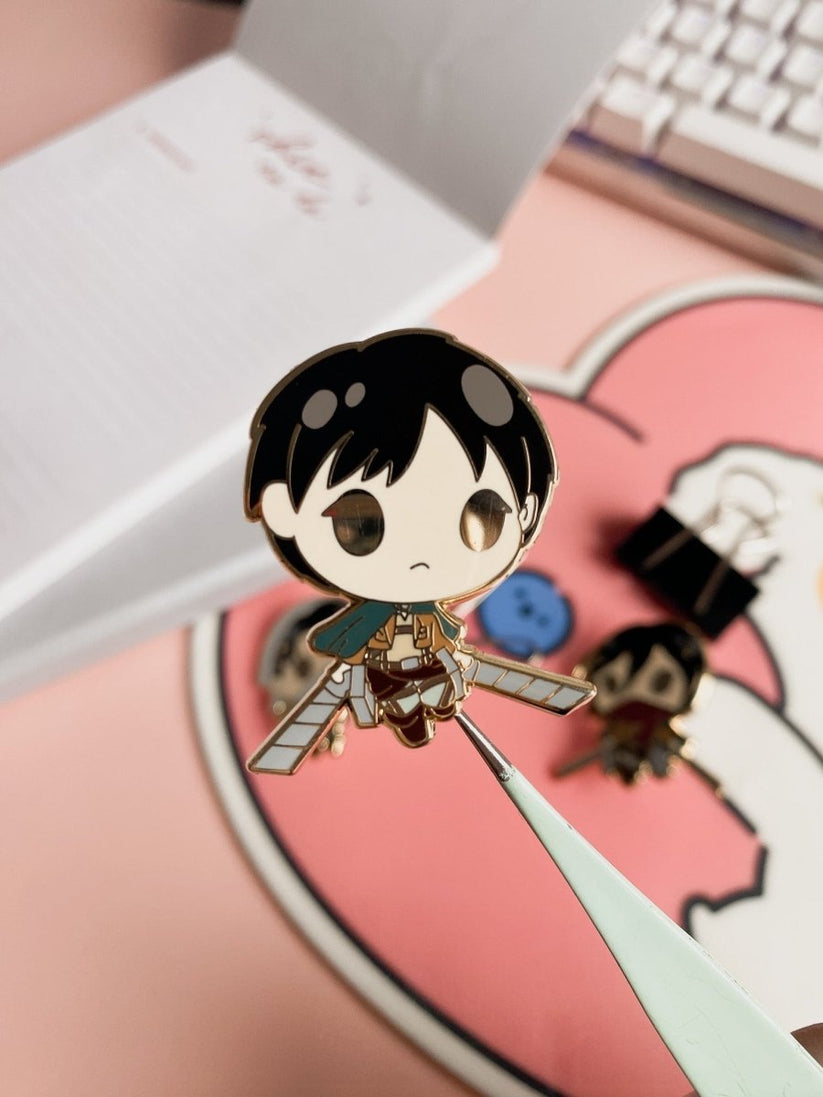 Soldier Chibi Anime Pins